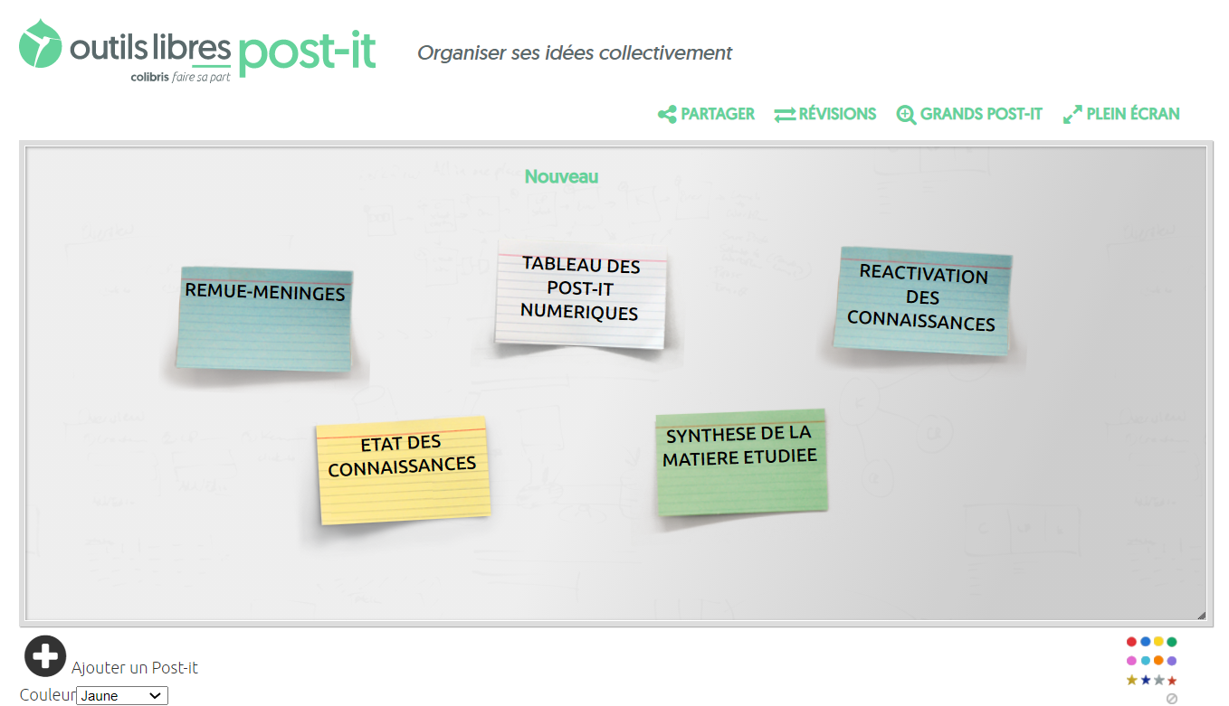 Des POST-IT VIRTUELS - Alpha-TIC